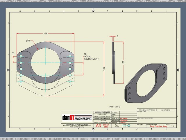 Prop Shaft Catcher Plates