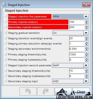 Staged injection parameter explanation - Megasquirt Support Forum (MSEXTRA)